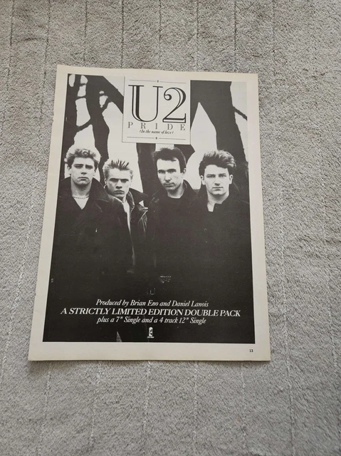 FRAMED MAGAZINE ADVERT 12X8.5" U2 : Pride £24.99 - PicClick UK