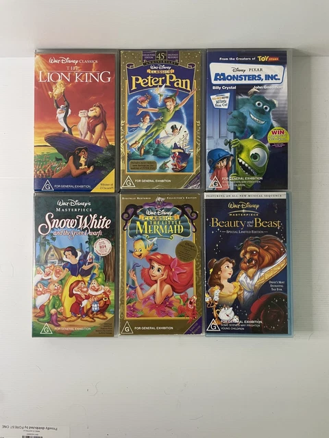 WALT DISNEY CLASSICS VHS Bundle x 6 Rated G Children & Family Animation ...