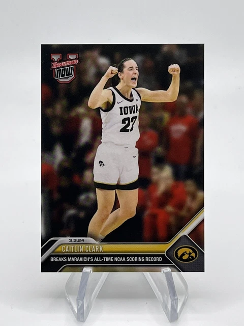 CAITLIN CLARK BOWMAN U Now All Time Scoring Record RC £7.08 - PicClick UK
