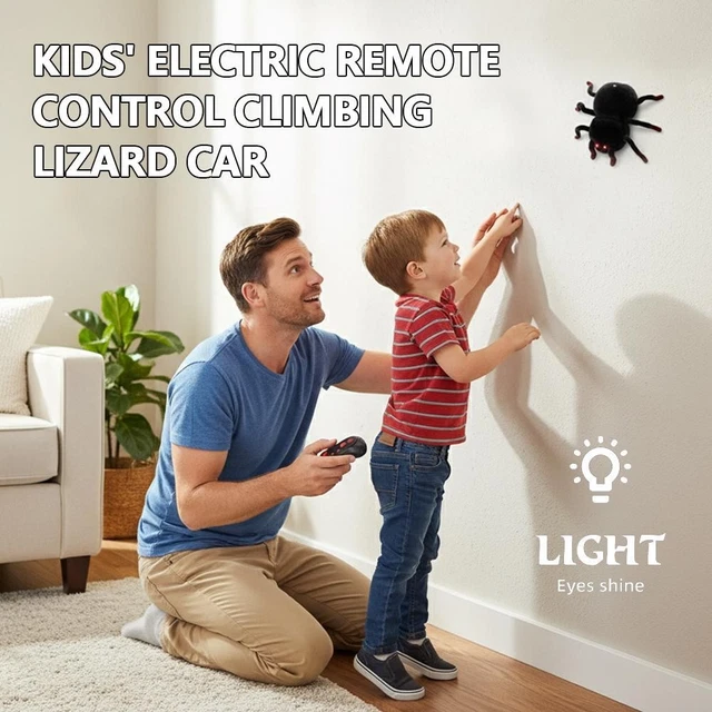 KID WALL CLIMBING Chameleon Remote Control Cockroach Gecko Spider O9T9 ...
