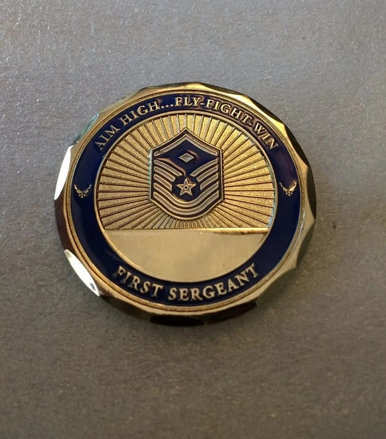AIR FORCE ENLISTED RANKS - First Sergeant “E9’’ Challenge Coin $9.75 ...