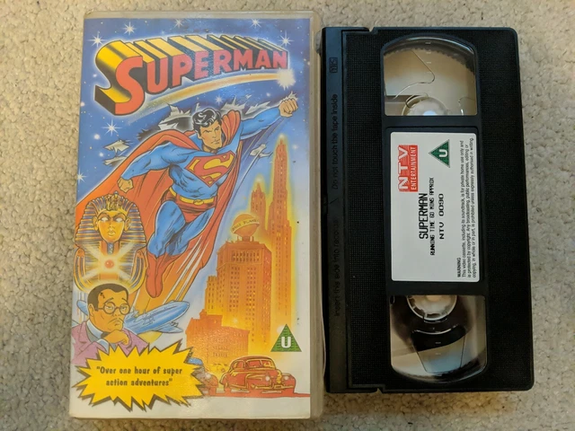 SUPERMAN VHS VIDEO Tape Vintage Collectable Rare Classic Comic Animated ...