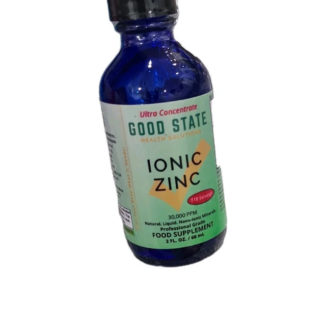 GOOD STATE IONIC Zinc Ultra Concentrate Liquid Mineral exp 08/2026 £19. ...