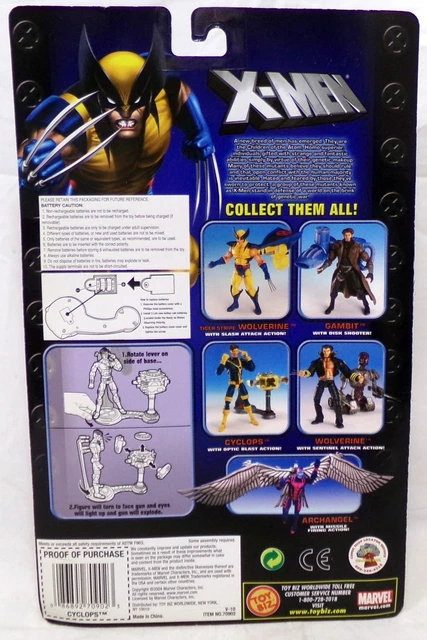 FIGURA POSEABLE CYCLOPS De Marvel X-Men Con Acción De Rayo Óptico 7 ...