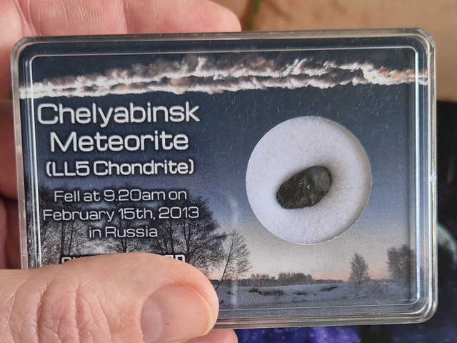 CHELYABINSK 0.82G LL5 Chondrite Meteorite Russian Witnessed Fall 2013 ...