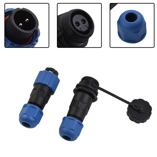 THREADED SP13 IP68 Waterproof Connector Pair for Hazardous Environments ...