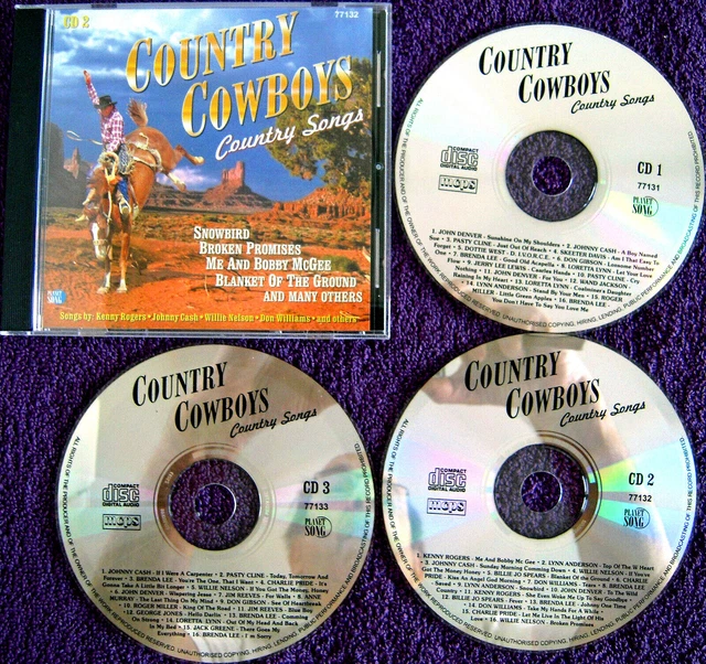COFFRET COUNTRY COWBOYS J.DENVER/ W.JACKSON/ Patsy CLINE/ J.CASH/ J ...