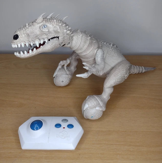 DINO JURASSIC WORLD Indominus Rex Zoomer Toy With Remote Control VGC ...