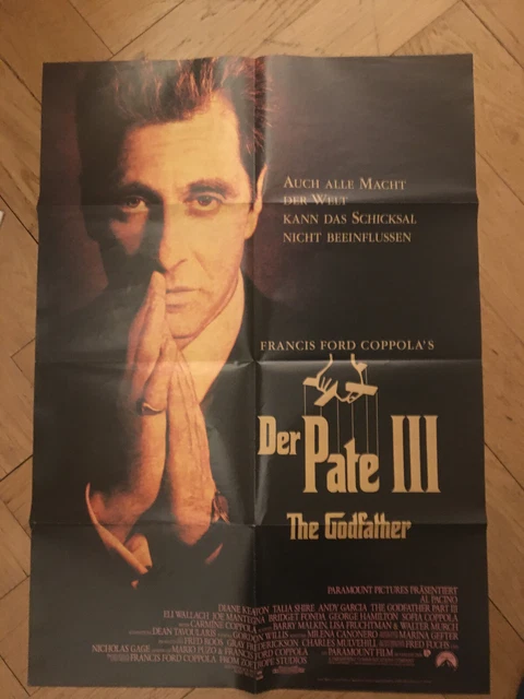 DER PATE III Filmplakat DinA 1, Francis Ford Copppla, Al Pacino EUR 8 ...