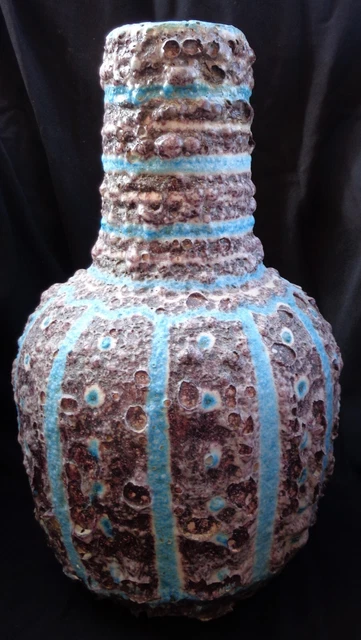 GRANDE VASO CERAMICA Pinto Vietri Raro Pottery Midcentury No Gambone ...