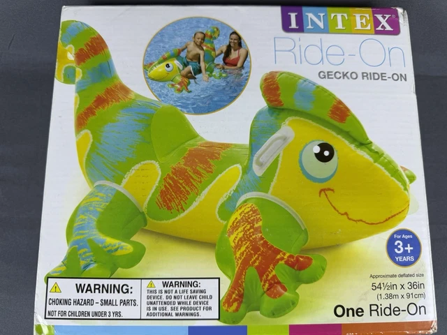 INTEX INFLATABLE RIDE On Gecko Pool Toy 2015 New In Box 54” X 36” $34. ...