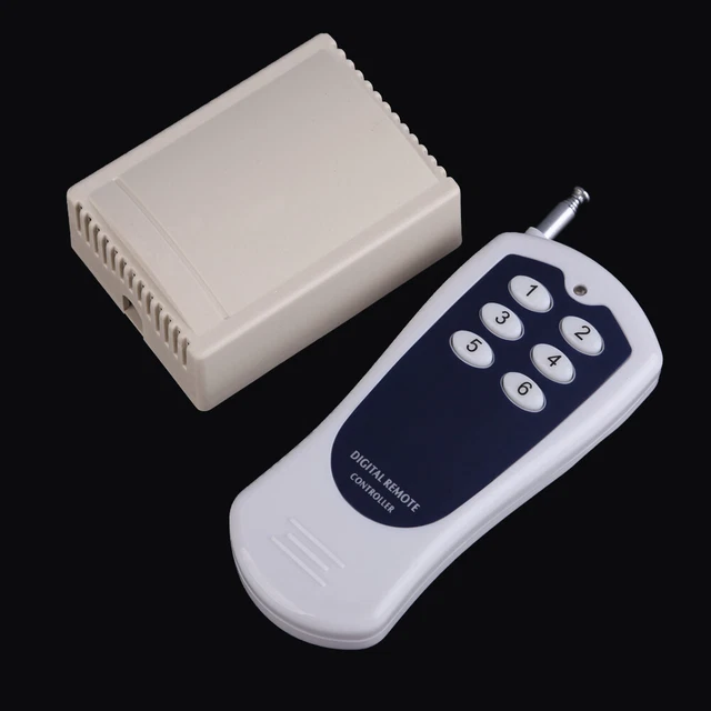 DC 12V 6CH Channel Wireless RF Remote Control Switch Transmitter+ ...