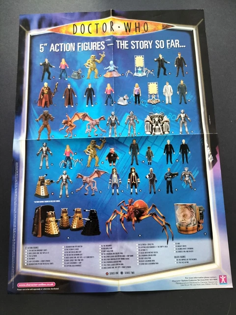 DOCTOR WHO CHARACTER Options Figures Poster A2 Mid-2000s RARE £3.50 ...