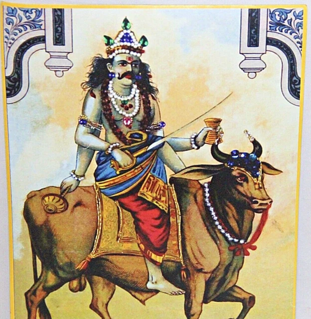 INDIAN MYTHOLOGY HINDU God Raja Ravi Varma Re-print of The Inauspicious ...