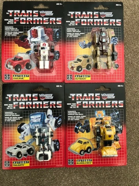 TRANSFORMERS G1 BUMBLEBEE 4 Figure Minibots Set EUR 180,32 - PicClick FR