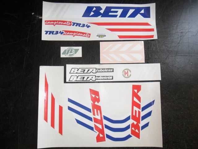 BETA TR34 'STRIPEY' Aircooled Mono Trials decal kit - adhesive vinyl ...