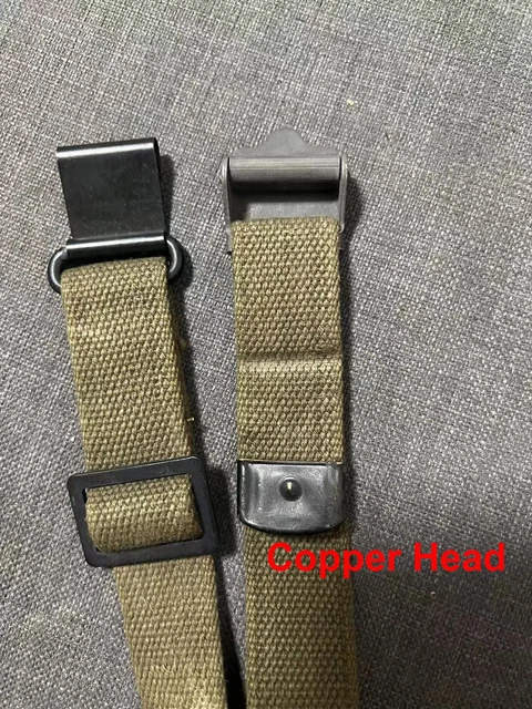 ORIGINAL SURPLUS WW2 US M1 Garand CARBINE SLING RIFLE STRAP Copper Head ...
