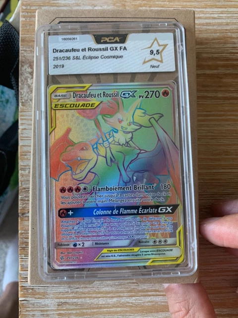 CARTE POKÉMON DRACAUFEU et roussil GX escouade 251/236 PCA 10 £439.74 ...