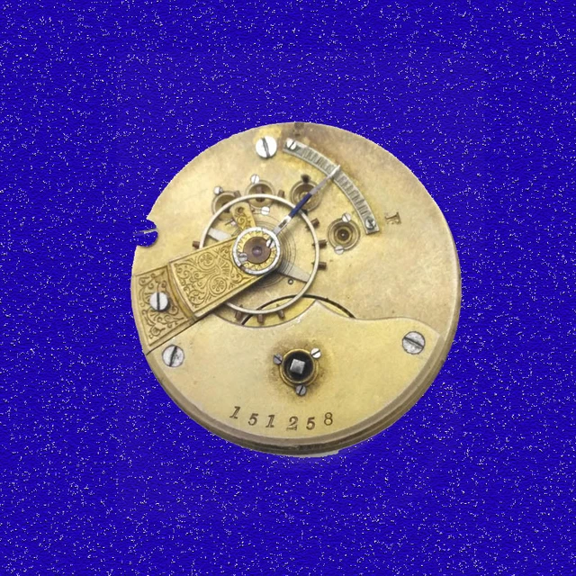 SWISS CWS RAILWAY Lever KW 16S Non-Fusee 17 Jewel Pocket Watch Movement ...