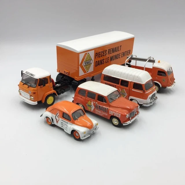 LOT063 - ELIGOR/NOREV/CITY/SOLIDO - 5 Véhicules 1/43 Renault Dépannage ...