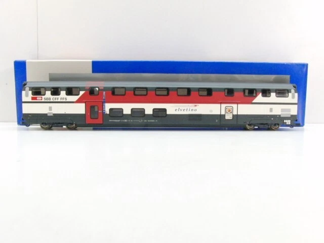ROCO H0 45470 Doppelstockwagen 2.Kl., SBB, DC, KKK NEM, NEU in OVP ...