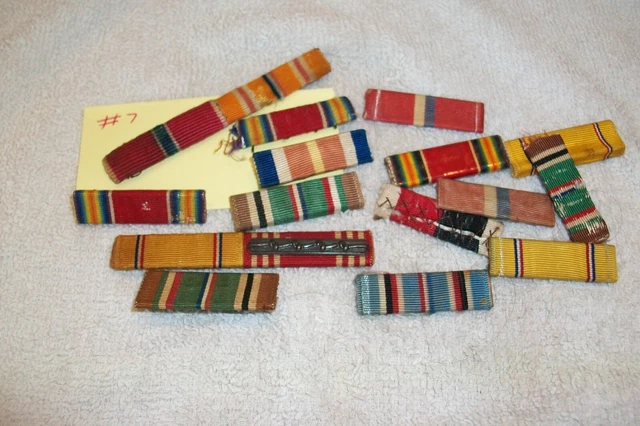 LOT WORLD WAR Two US Ribbon lot with Bronze Star ribbon $29.99 - PicClick