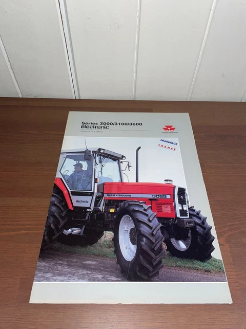 BROCHURE PROSPEKT PROSPECTUS TRACTEUR MASSEY FERGUSON 3600 ELECTRONIC John Deere EUR 4,99 ...