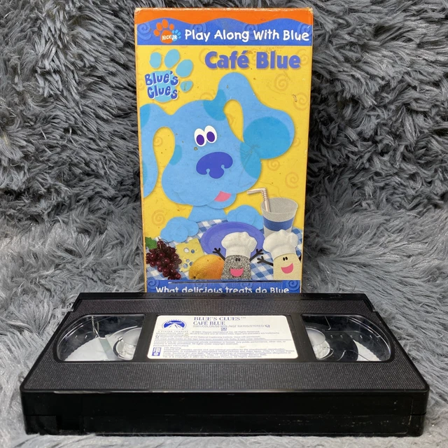 BLUES CLUES CAFE Blue VHS 2001 Nickelodeon Math Restaurant Vocabulary ...