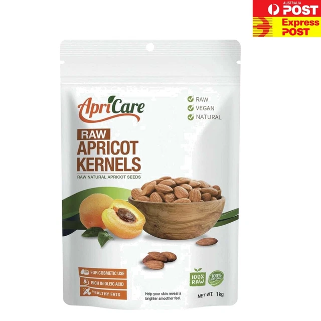 RAW APRICOT KERNELS 1Kg - Gentle Exfoliant for Brighter, Smoother Skin ...