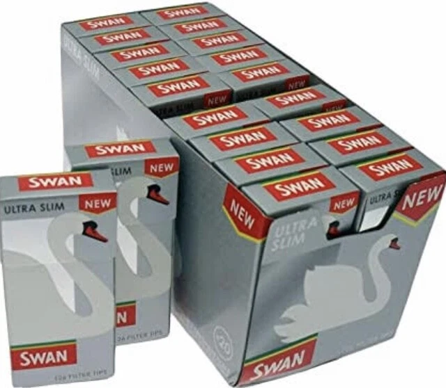 SWAN ULTRA SLIM Filter Tips Rolling Smoking Cigarette Pack Of 20 £12.49 ...