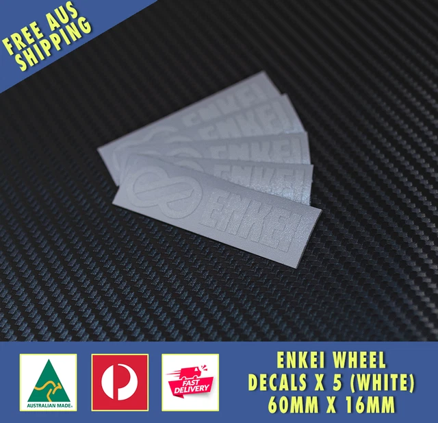 ENKEI STYLE JAPAN Wheel Logo Decal Replacement Set of 5 JDM Car ...