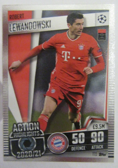 TOPPS MATCH ATTAX 101 20/21 Action Highlights Nr. 172 Robert Lewandowski Bayern EUR 1,00 ...