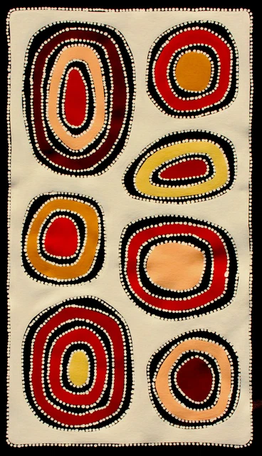 ABORIGINAL ART PAINTING by Sally Clark 46cm x 82cm $119.00 - PicClick AU