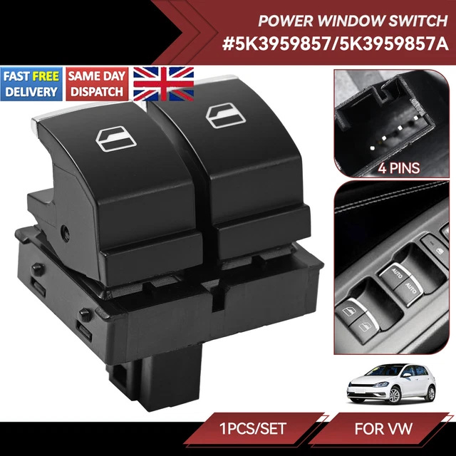 FRONT DRIVERS RIGHT Window Switch Pack 2 Door For Vw Eos Golf Mk6 ...