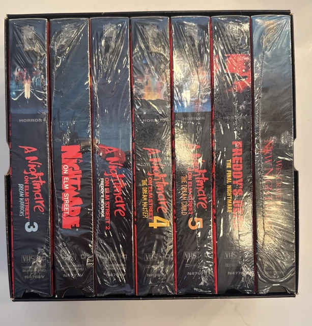 THE NIGHTMARE ON Elm Street Collection VHS Box Set Horror 1-7 £27.95 ...