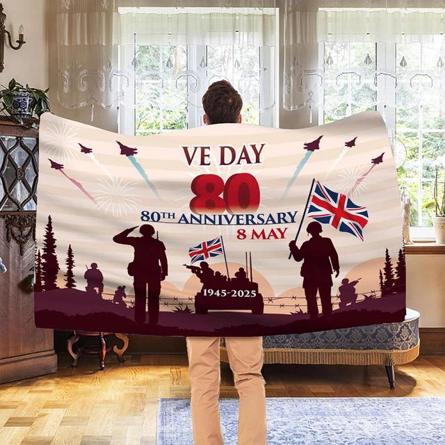 2025 VE DAY 80th Anniversary Flag 3x5 Ft VE Day Flag Memorabilia Flag (A) $13.49 - PicClick AU