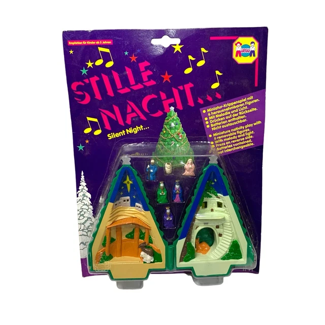 VINTAGE 1980S GEGU Nativity Scene Christmas Tree Set Polly Pocket Style Sealed £44.99 - PicClick UK