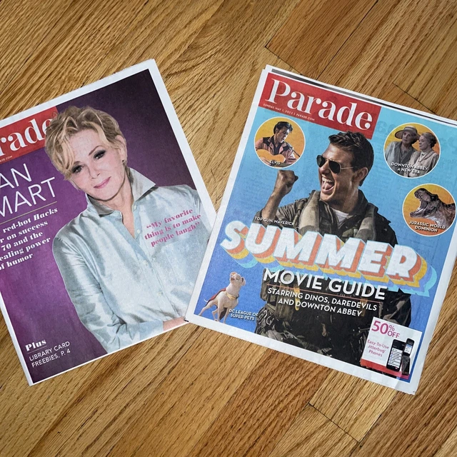 JEAN SMART PARADE MAGAZINE MAY 8,2022 Summer Movie Guide Top Gun Tom ...