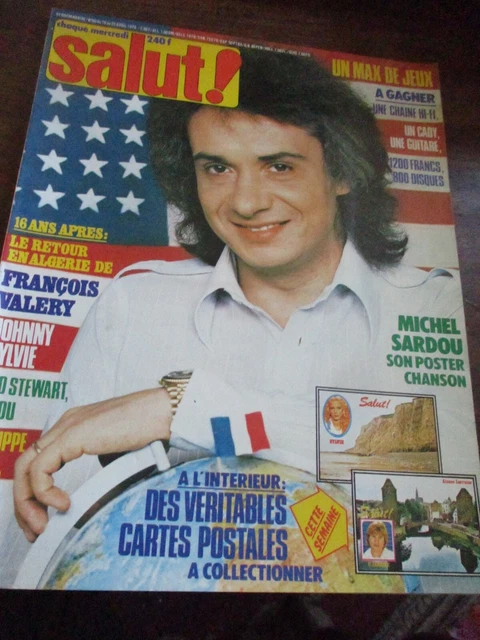 MAGAZINE SALUT 50 1978 michel sardou mike brant johnny hallyday NEUF ...