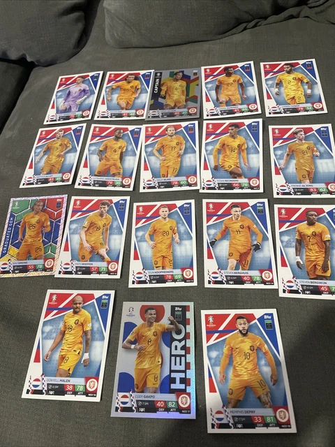 MATCH ATTAX EURO 2024 Netherlands Full Team Set of 18 Base Cards £3.00 ...