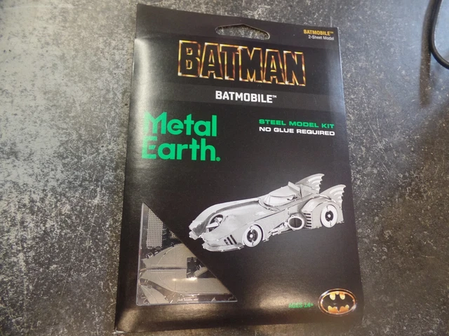 FASCINATIONS METAL EARTH Batman 1989 Batmobile 3D Laser Cut Steel DIY ...