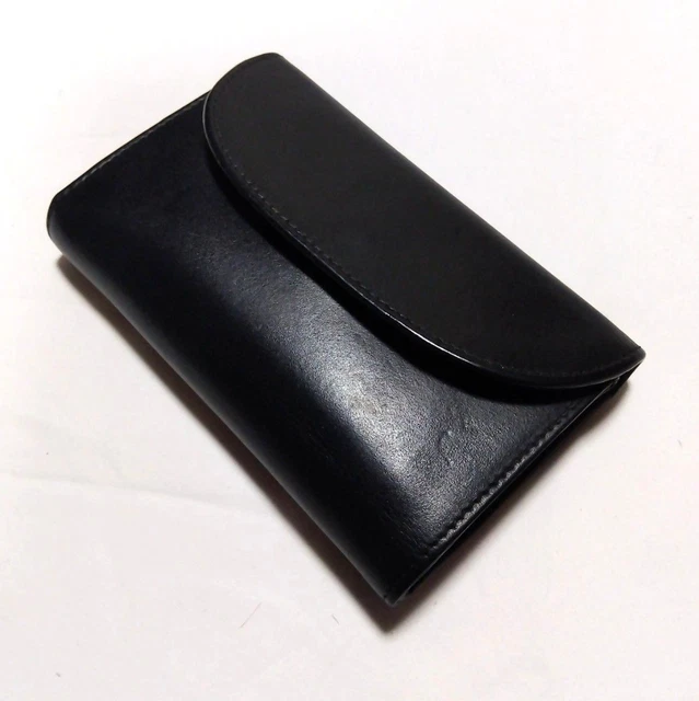 WHITEHOUSE COX PORTAFOGLIO Horsehide Cordovan Black Derby Collection ...