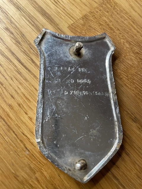 VINTAGE CLASSIC FORD 1600 Wing Badge Emblem 1970s Cortina Capri Escort ...