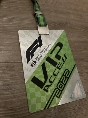 2022 SINGAPORE F1 Race - VIP Paddock Pass Sergio Perez Vinci Formula 1 GP EUR 113,57 - PicClick IT