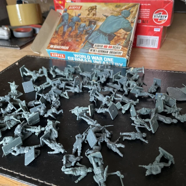 AIRFIX H0-00 SCALE WW1 German Infantry Plastic Soldiers £6.99 - PicClick UK