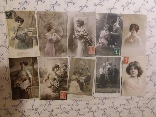 LOT D'ANCIENNES Cartes Postales Debut 1900 EUR 10,00 - PicClick FR