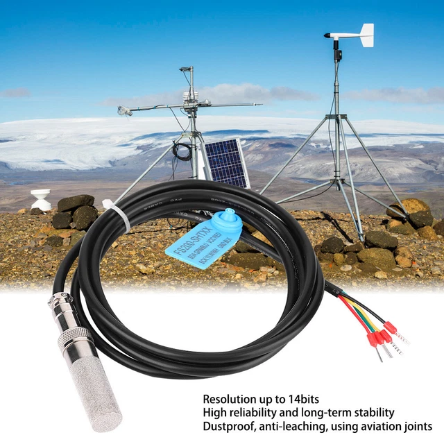 SOIL MOISTURE SENSOR Meter Digital Soil Temperature Humidity Sensor ...
