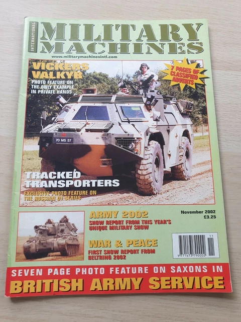 MILITARY MACHINES INTERNATIONAL Magazine November 2002 Vickers Valkyr ...