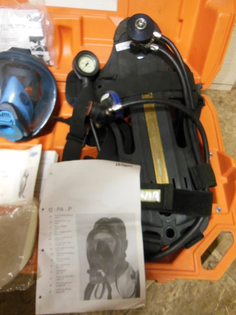 DRAEGER SCBA COMPRESSED Air Breathing Apparatus w/ Extras & protective ...
