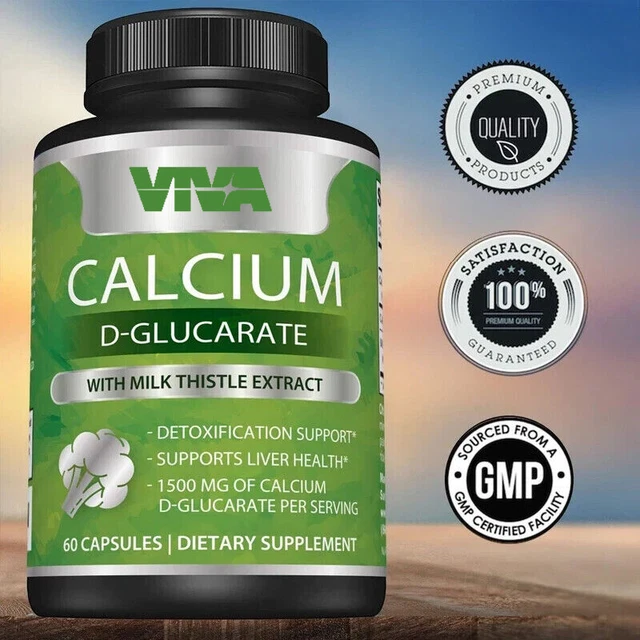 HIGH QUALITY CALCIUM Gluconate Supplement -500mg-60 Capsules Per ...